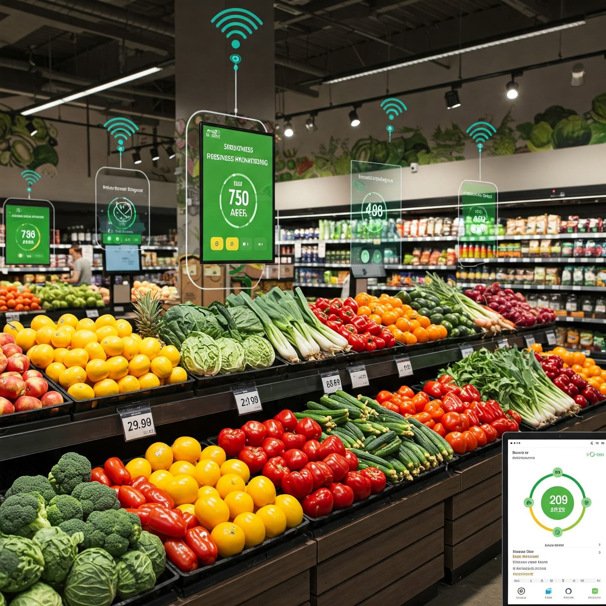 Smart IoT & AI Monitoring for Retail Produce: Reduce Spoilage, Improve Freshness